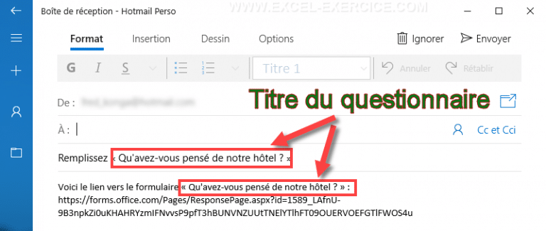 Partager un questionnaire Forms (toutes les options expliquées)
